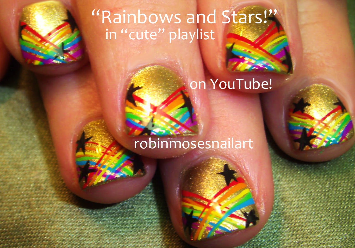 Nail Art by Robin Moses: "rainbow nails" "rainbow nail art" "nail art ...