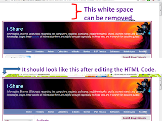 How to Remove the White Space Above the Header (Blogger Template ...