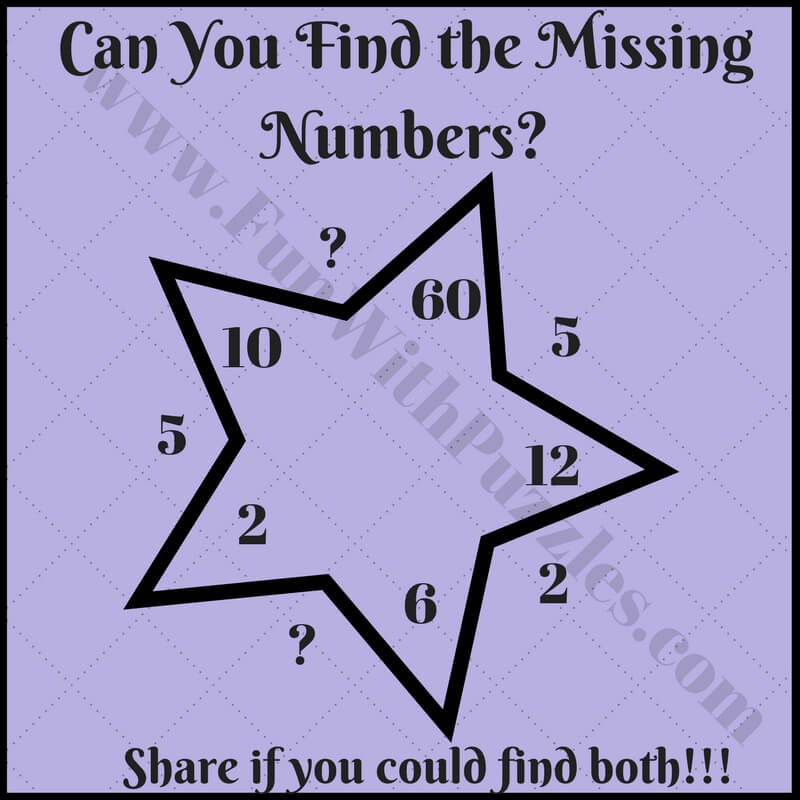 Interesting Fun Star Math Puzzles and Brain Teasers for Kids