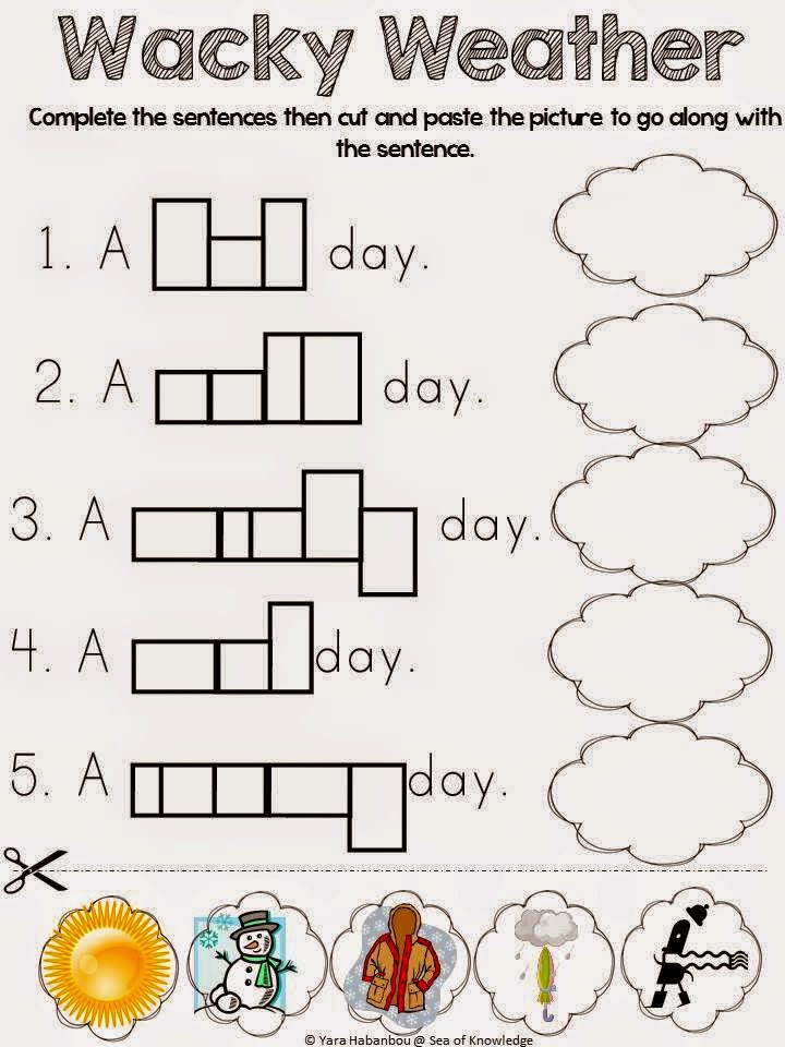 Classroom Freebies Too: Wacky Weather Handout (Dr. Suess Book)