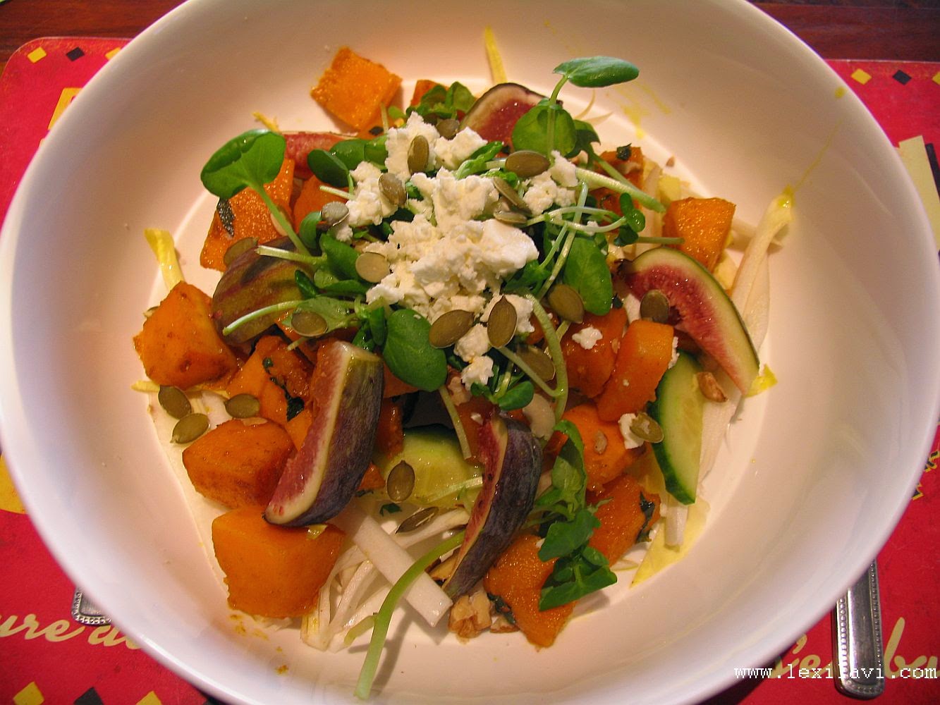 Lexi Lavi: butternut pompoen in een heerlijke salade!