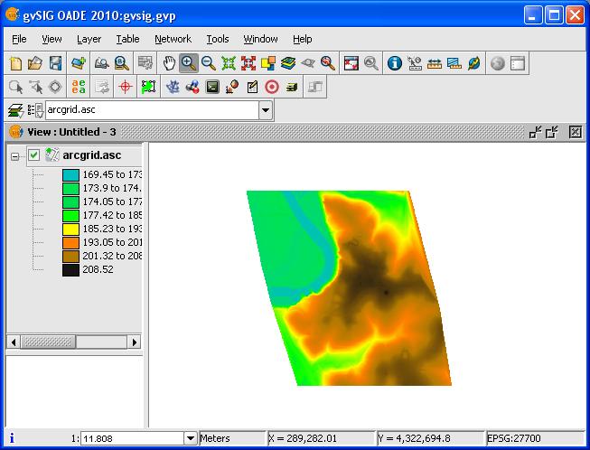 dominoc925: Load and Display an ESRI ArcGrid ASCII file in gvSIG