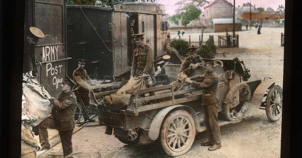 Postal Operation During World War I – 19 Rare Lantern Slides Show the ...