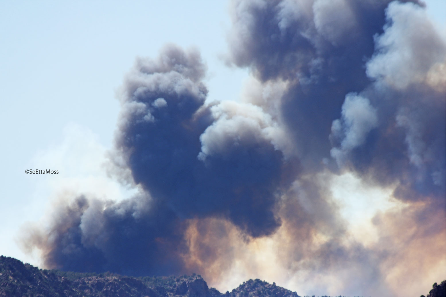 Royal Gorge Wildfire west of Canon City--fire 'blowing up'
