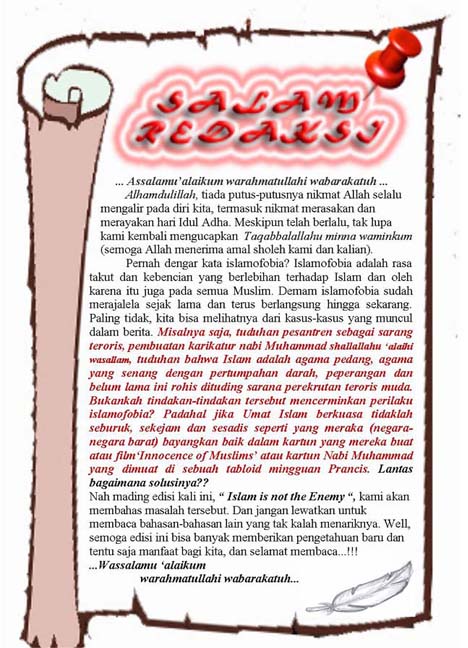 RUMAISHA DURRATUL JINAN: MADING EDISI JUNI "BIRRULWALIDAIN"