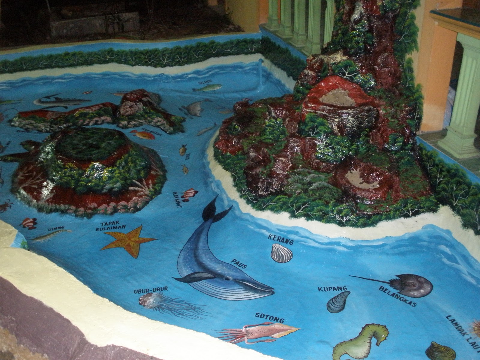 MURAL ART CETUSAN IDEA: SAMPLE IMAGE MURAL ( MARINE LIFE / UNDERWATER )