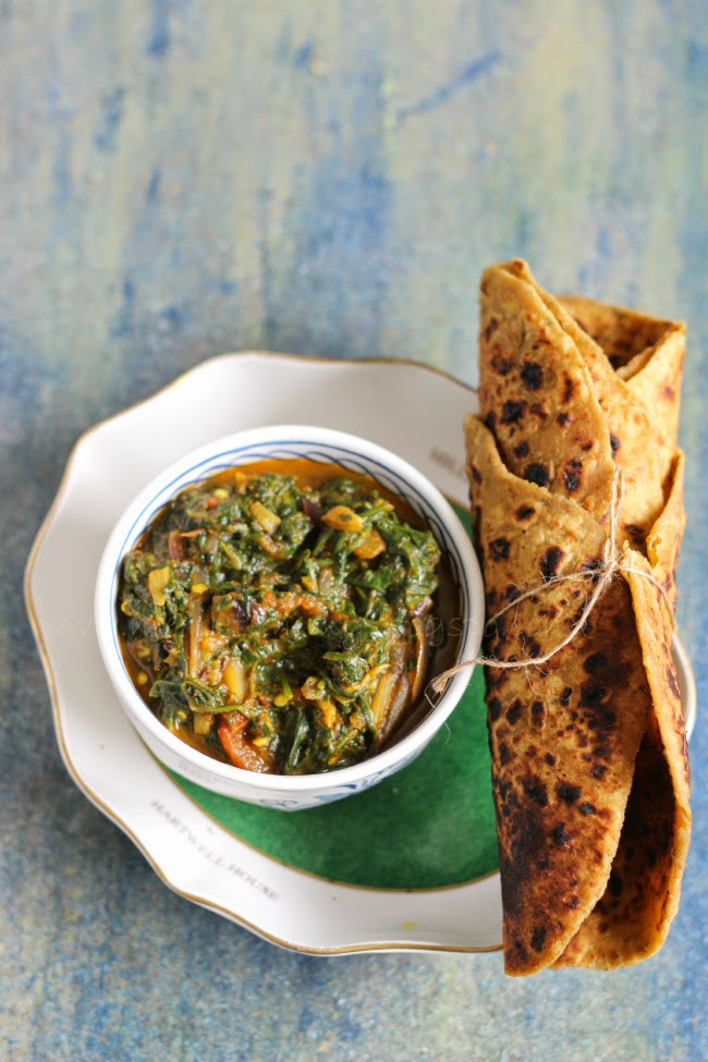 Merry Tummy: Palak Bhaji,Spinach Stir Fry- Grandma's Treasured Recipe