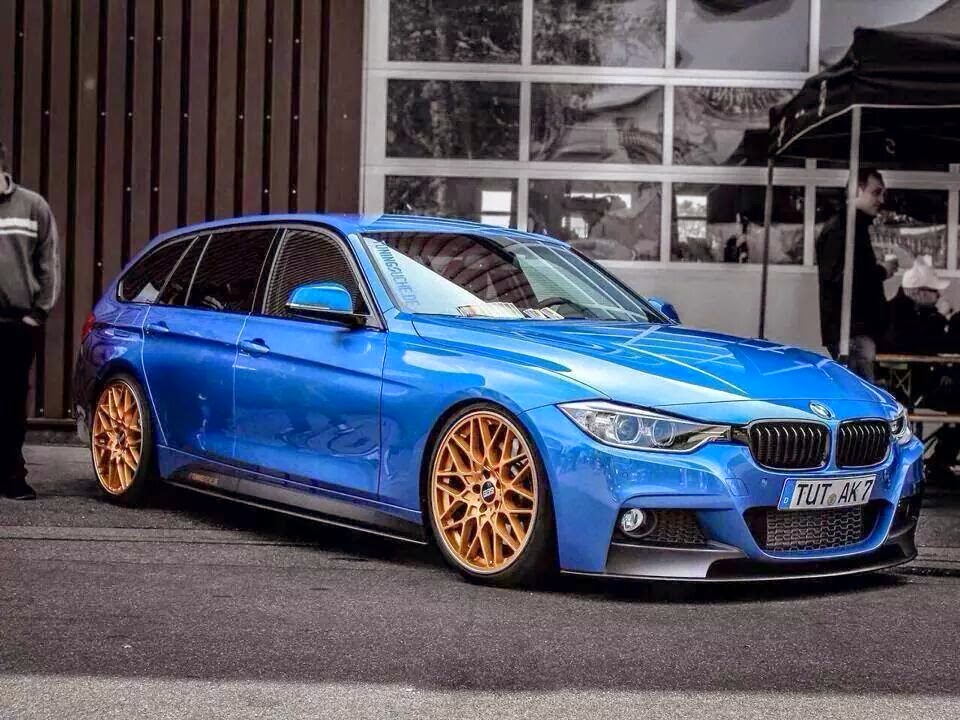 First Choice Wheels and Tires: BMW with Flat Gold wheels