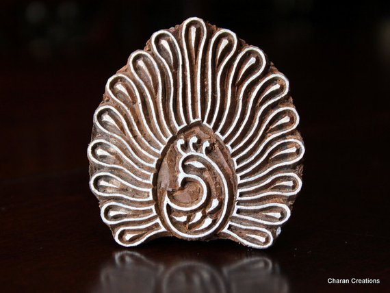 Charan Creations' Beautiful Hand Carved Indian Wood Block Stamps / The ...