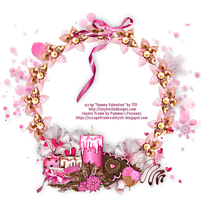 Escape From Reality Blog: FTU Valentine Cluster Frames 'Yummy Valentine'