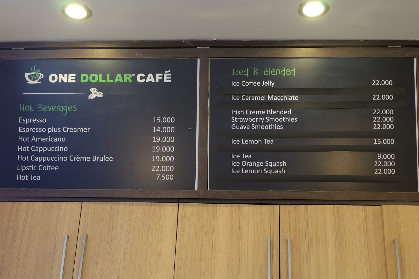 One Dollar Cafe - et l'amour