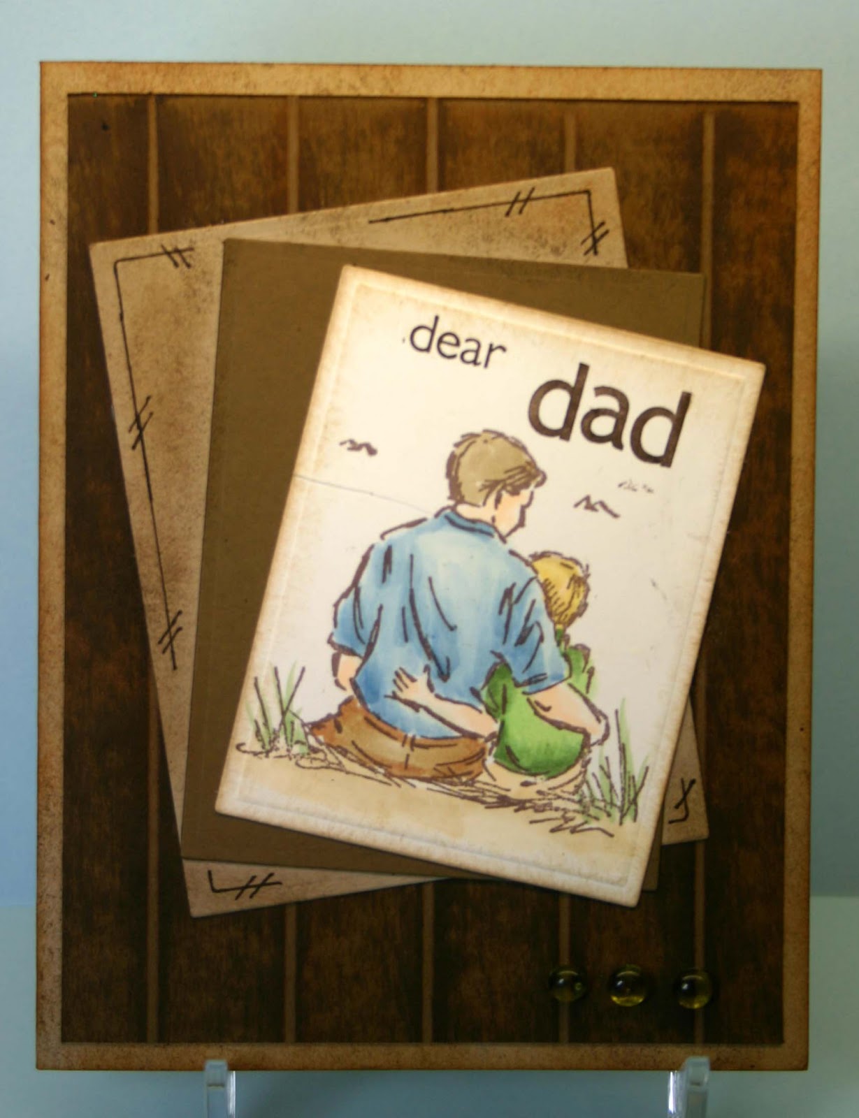 stamp-ability: Dear Dad card