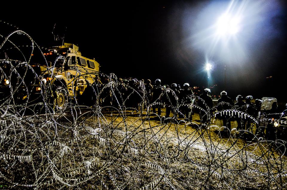 Censored News Photos Militarized Police Attack Water Protectors Sunday