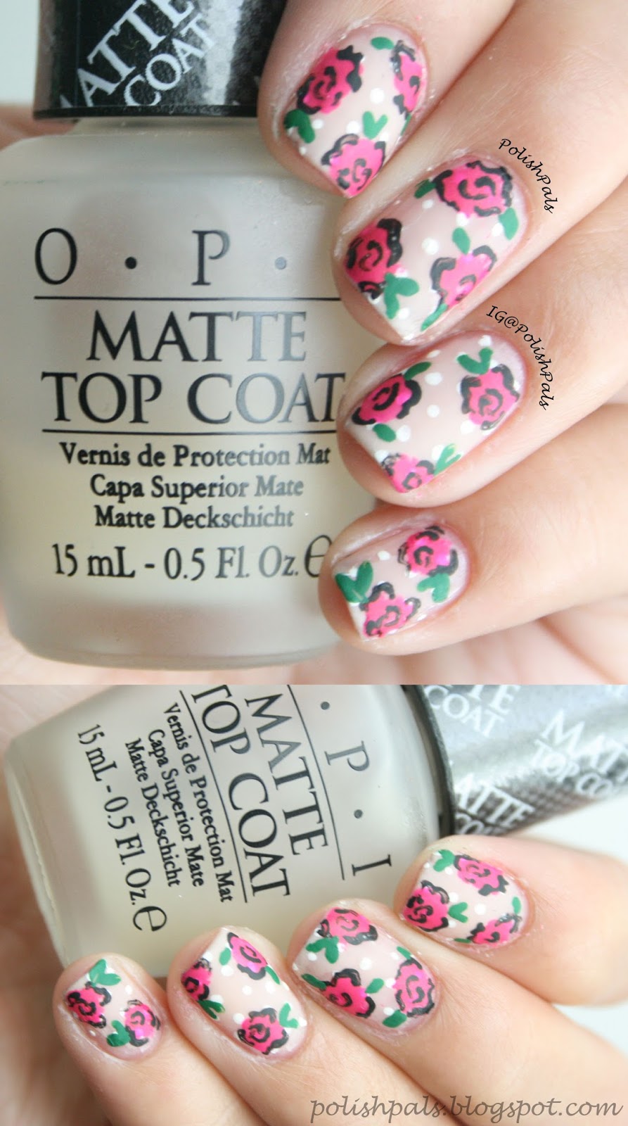 Polish Pals: Dainty Rose Nails (+ Tutorial)