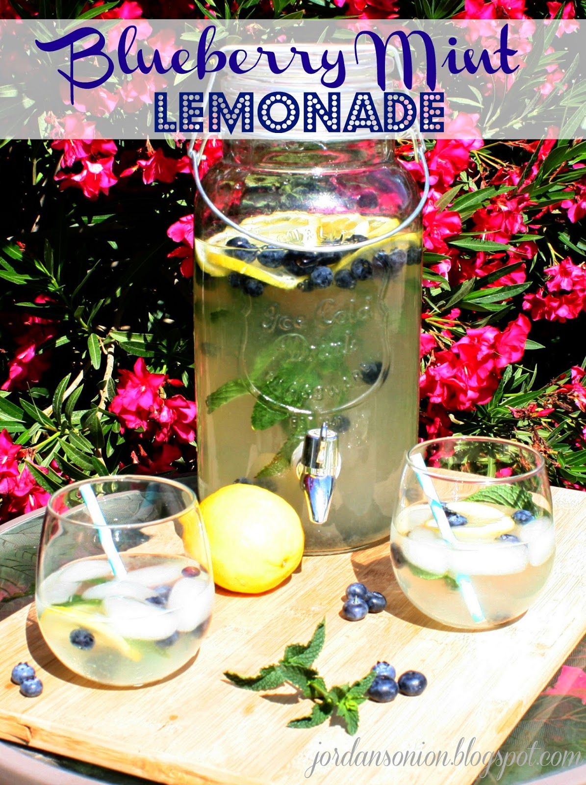 Blueberry Mint Lemonade - Jordan's Easy Entertaining