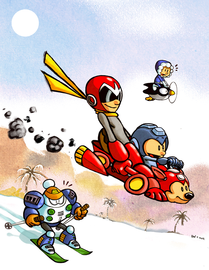 GAMING ROCKS ON: Game Art #12: Mega Man Showcase