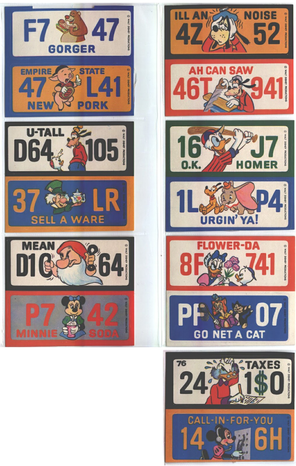 Filmic Light - Snow White Archive: Wonder Bread "Crazy License Plates"