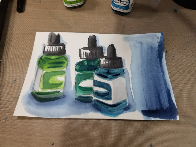 Watercolor Basics: Akashiya Etegami Niso-Kyosen Paper Review and ...