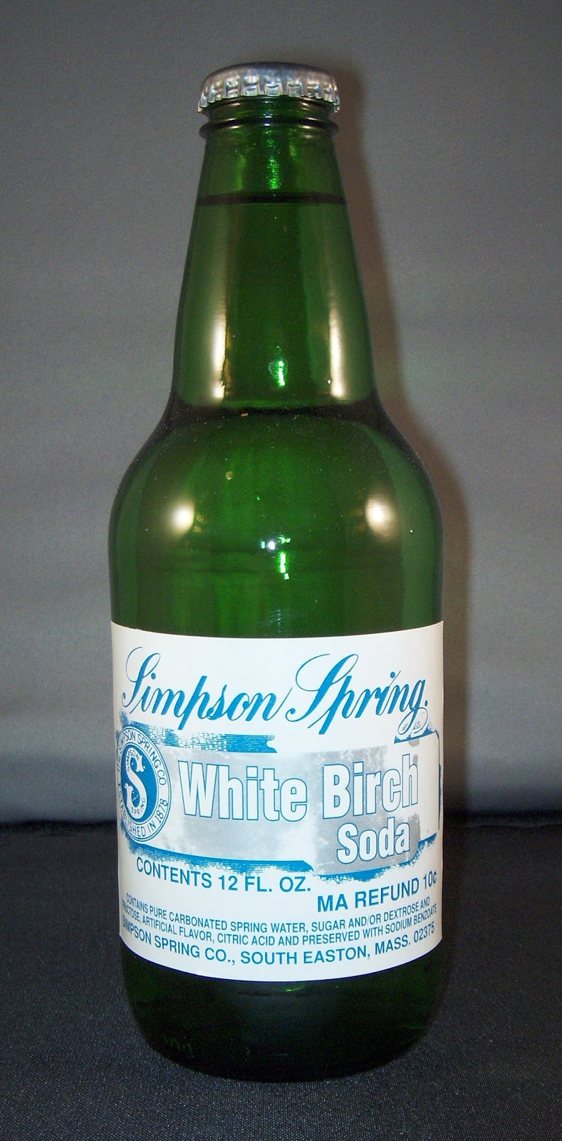 Ross's Soda Blog: Simpson Spring White Birch Soda