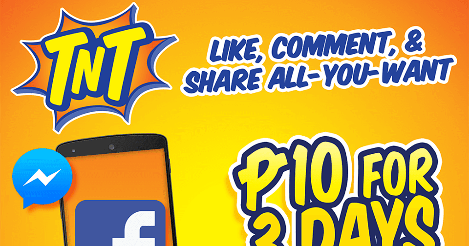 TNT Unli Facebook (FB) Promo for 3 days only 10 Pesos