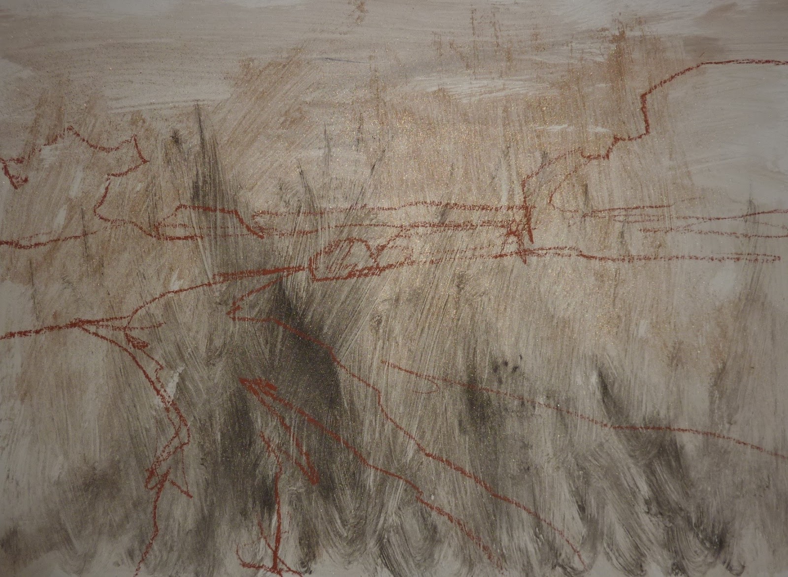 Painting My World: Behind the Scenes: Landscape on a Textured Surface