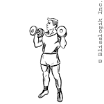 Palms-in & back supported palms-in shoulder press dumbbell exercises