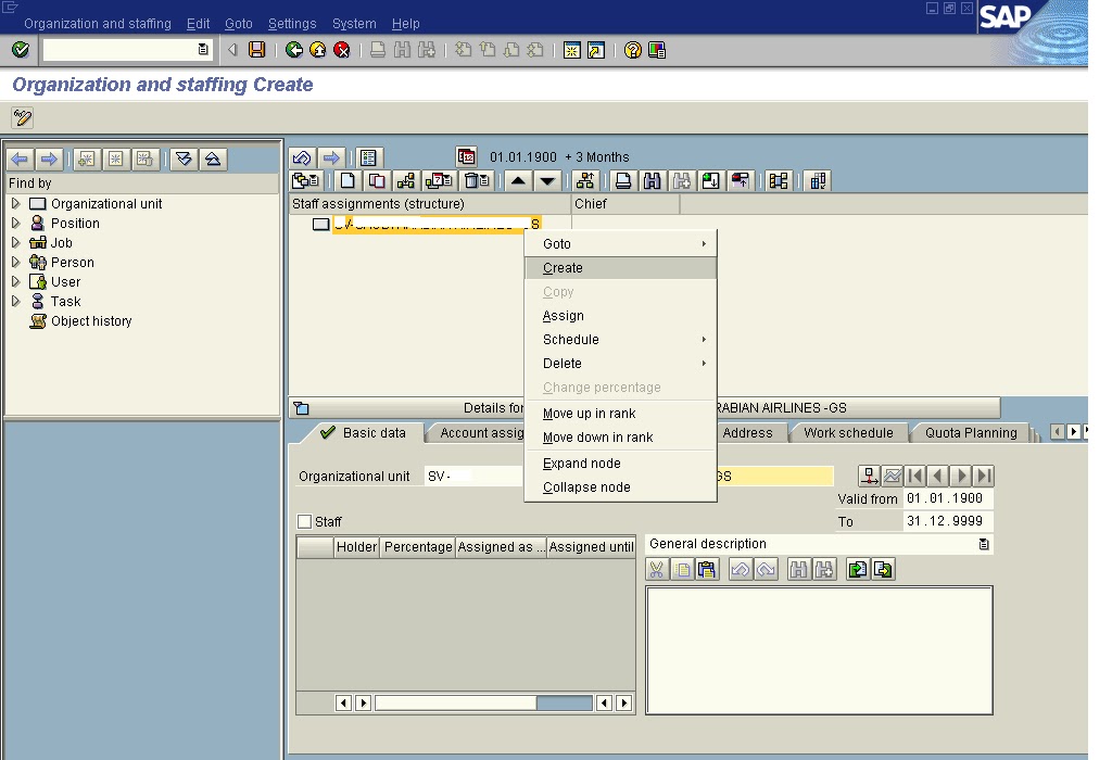 Sap Hcm Consultants: ORGANIZATION AND STAFFING METHOD IN SAP HR OM