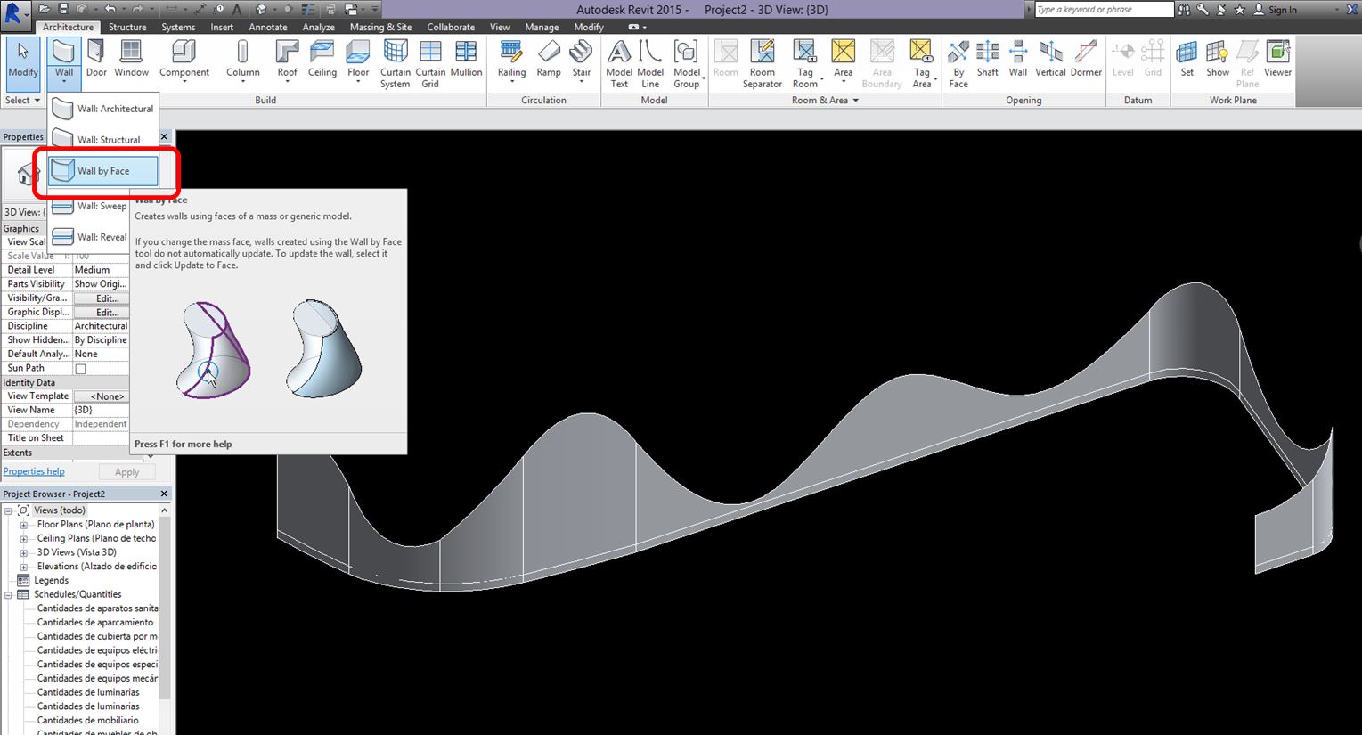 REVIT WINDSURFER: EDIT PROFILE OF CURVED WALLS IN REVIT