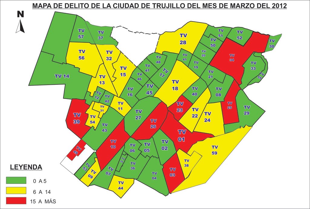 Disminuyeron delitos en los territorios vecinales de Trujillo ~ Noticias