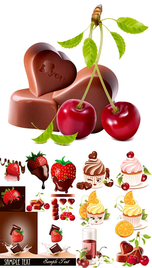 Блог Колибри: Vector fruit chocolate
