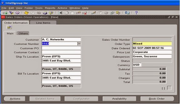 Oracle Applications: Sales Order Booking, Picking and Shipping Made ...