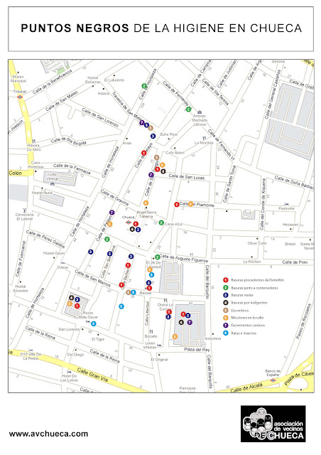 Asociación de Vecinos de Chueca: SOBRE LA HIGIENE Y LA LIMPIEZA EN CHUECA