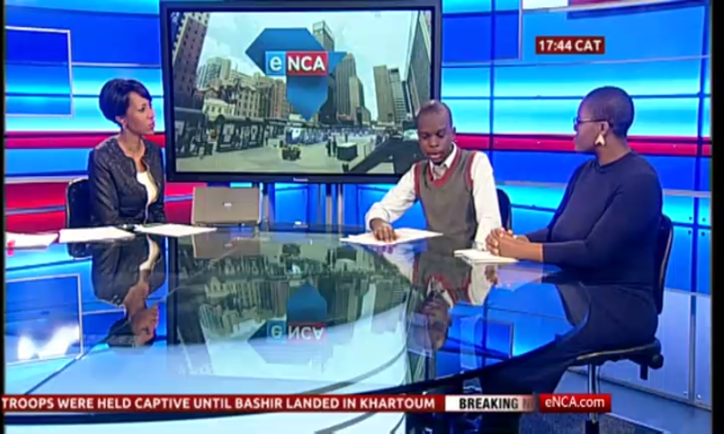 Tellynewser: News on SA News: eNCA Hosts Guest Youth Anchors For Youth Day