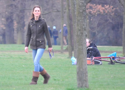 Duchess Kate Takes Playful Lupo Walking While William Sleeps ~ All ...