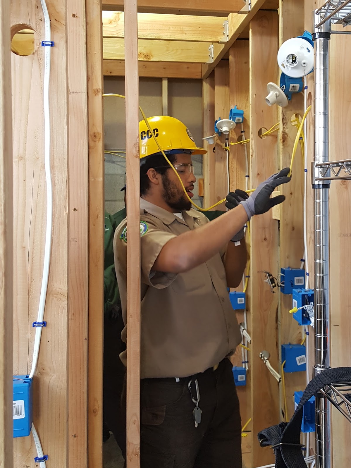 Lab gets it's first set of wiring!