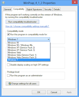 How to install WinPcap in windows 8? ~ jpudasaini