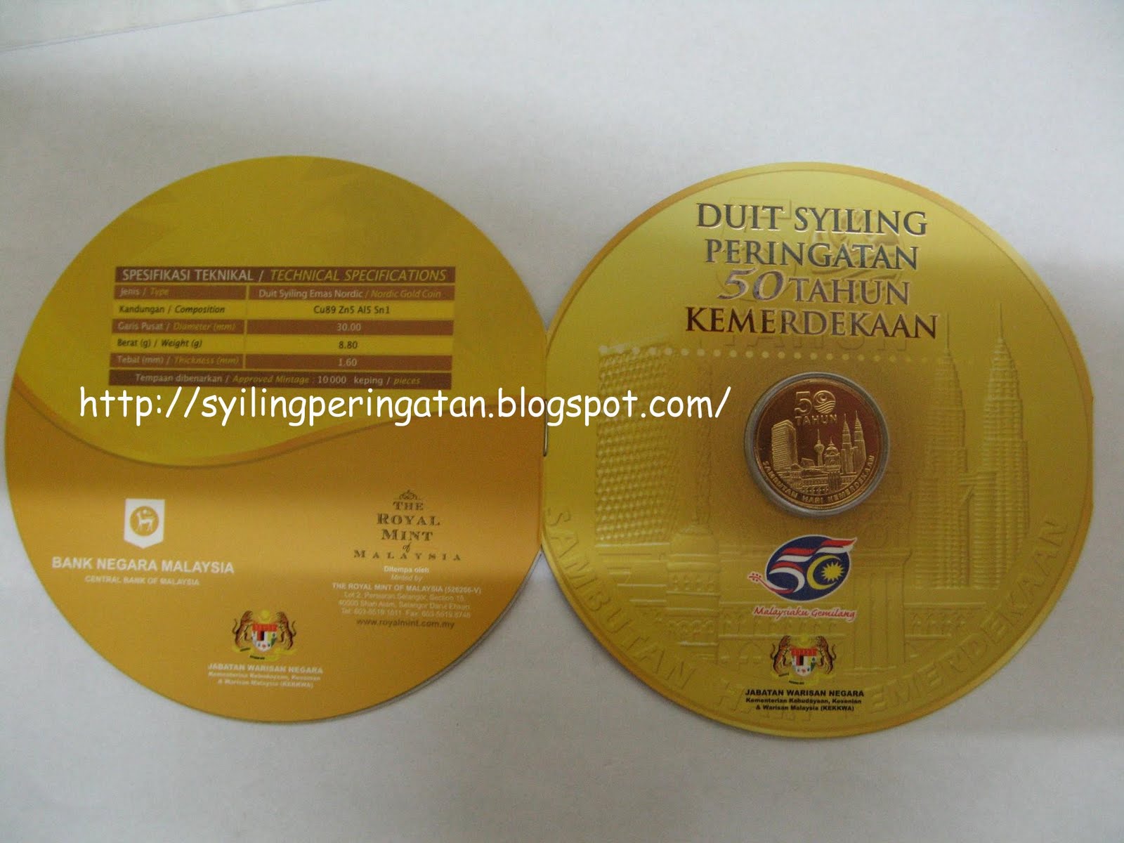 Duit Syiling Peringatan Sempena Sambutan Ulang Tahun Kemerdekaan Yang ...