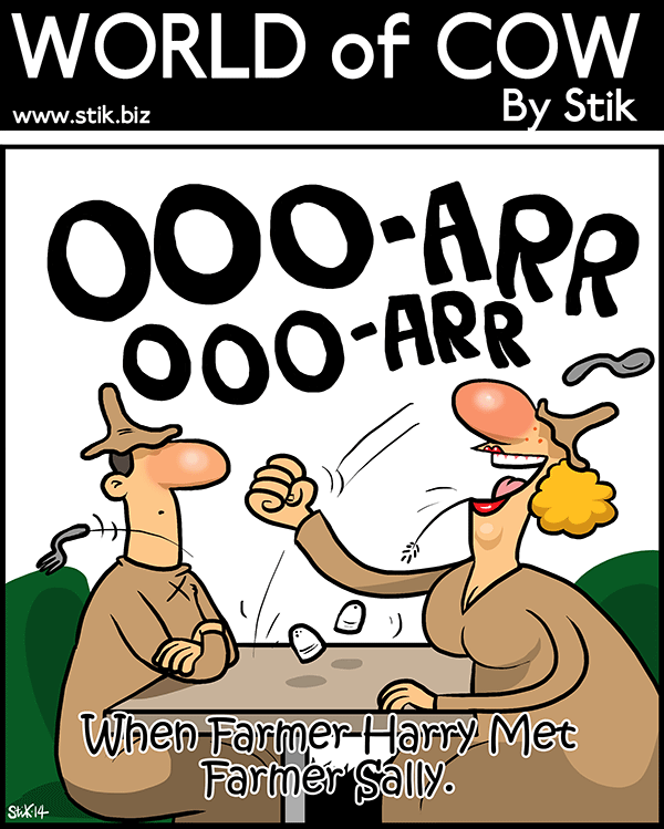 The Cartoonist known as StiK: Todays World of Cow cartoon