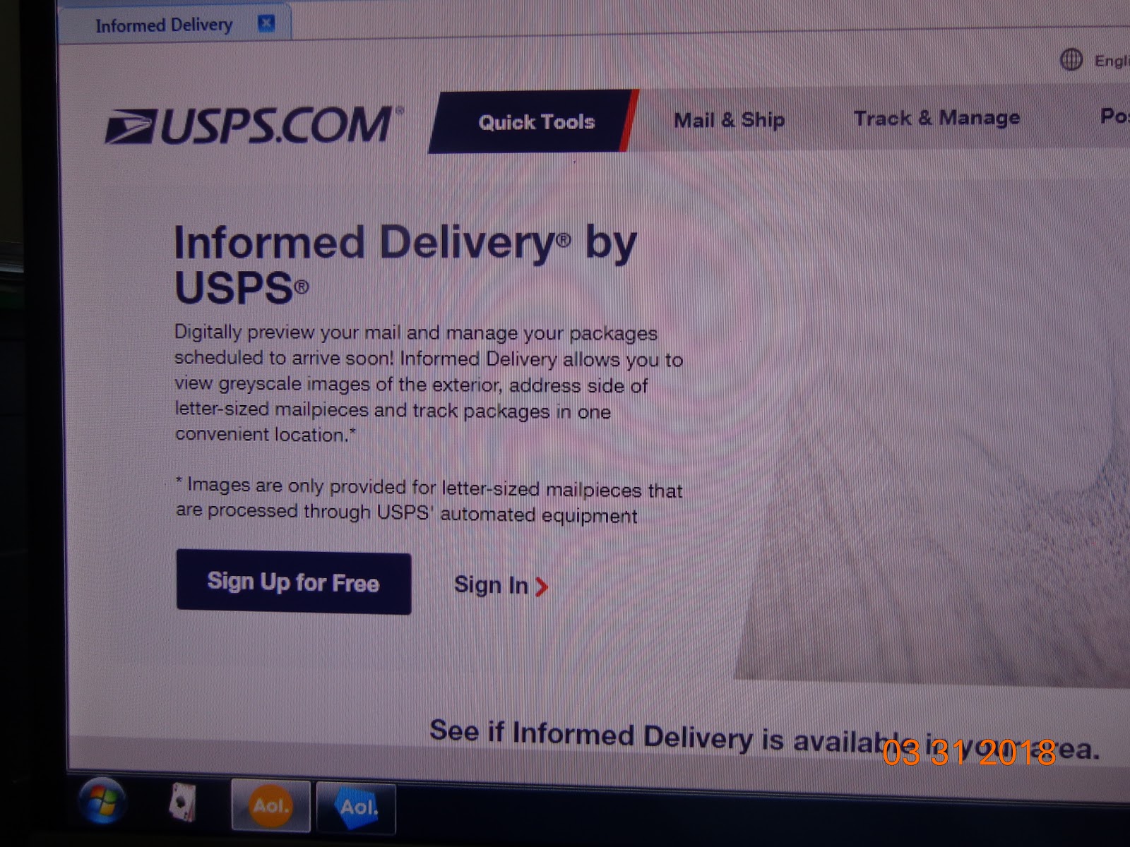 INFORMED DELIVERY - U.S.P.S.