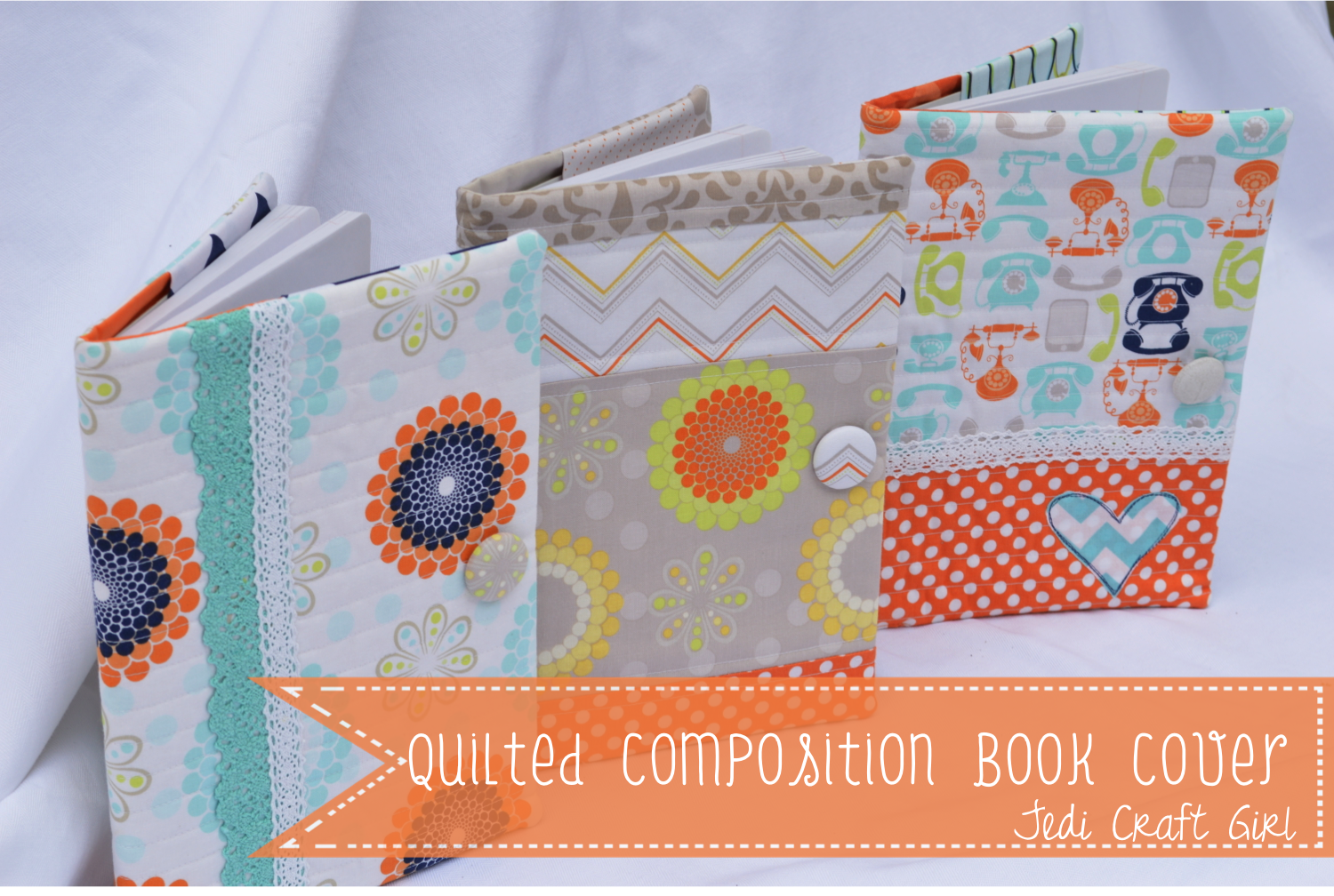 Jedi Craft Girl Quilted Composition Book Cover Jedi Craft Girl Quilted Composition Book Cover