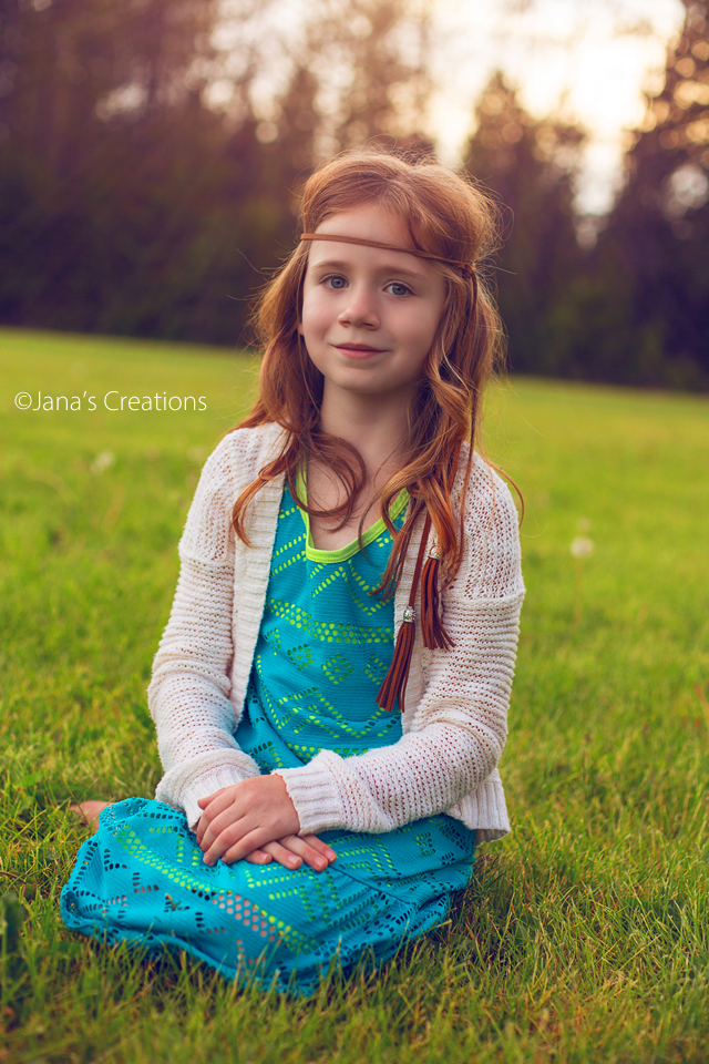 Jana's Creations: The most beautiful 7 yr old I know......