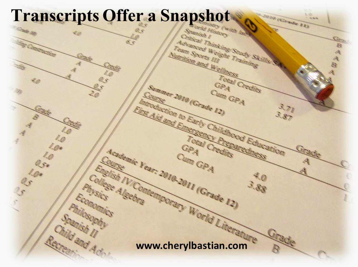 Celebrate Simple: Intentional High School Years- Part I- Transcripts