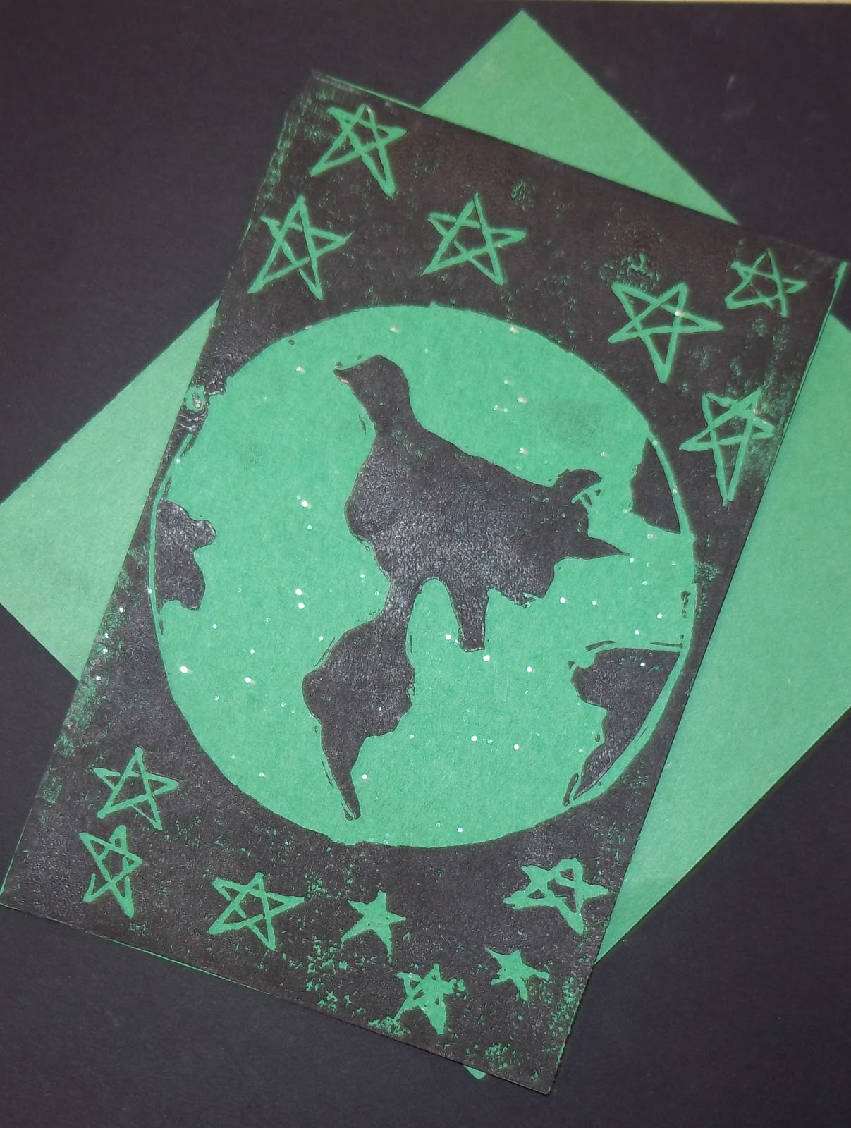 Monument Valley Regional Middle School Art Class: Block Printing, 7th Grade