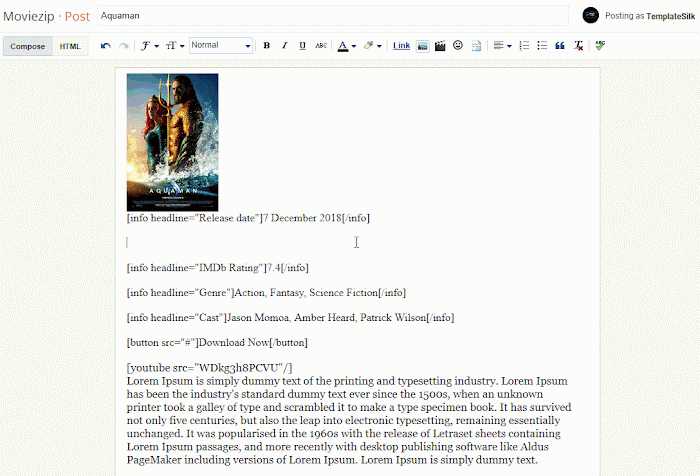 Moviezip Documentaton