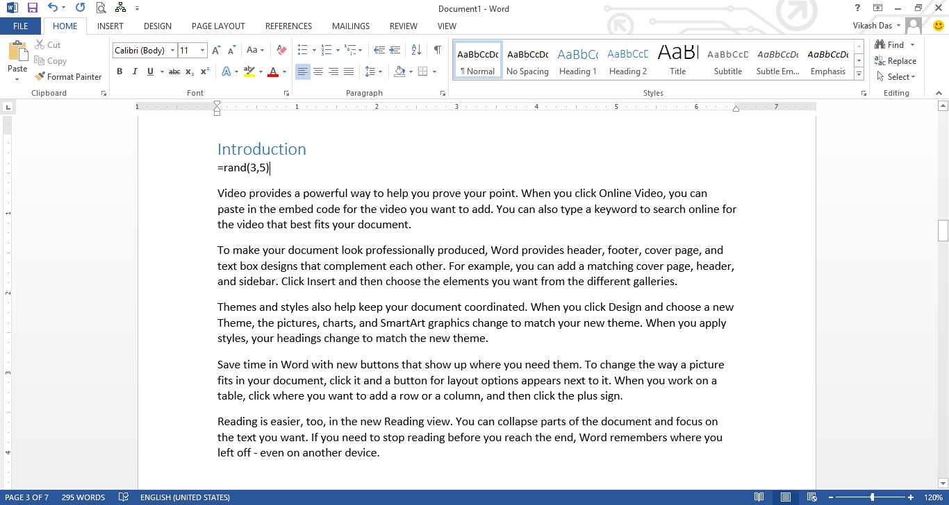 Vikash Tech Solutions: How to create a well formatted Microsoft Word ...