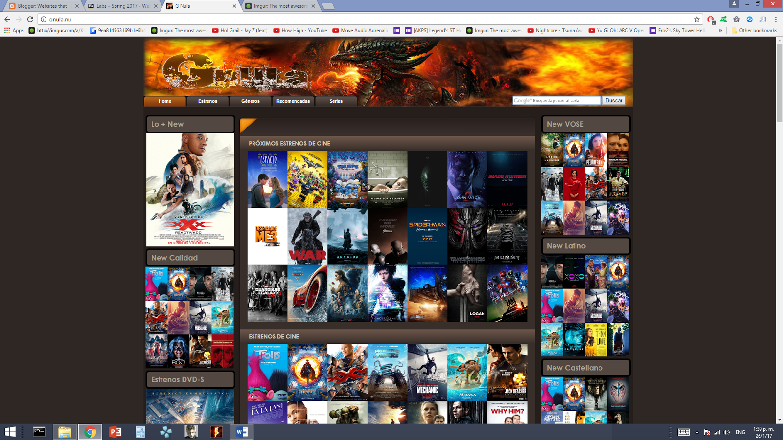 Websites that I visit