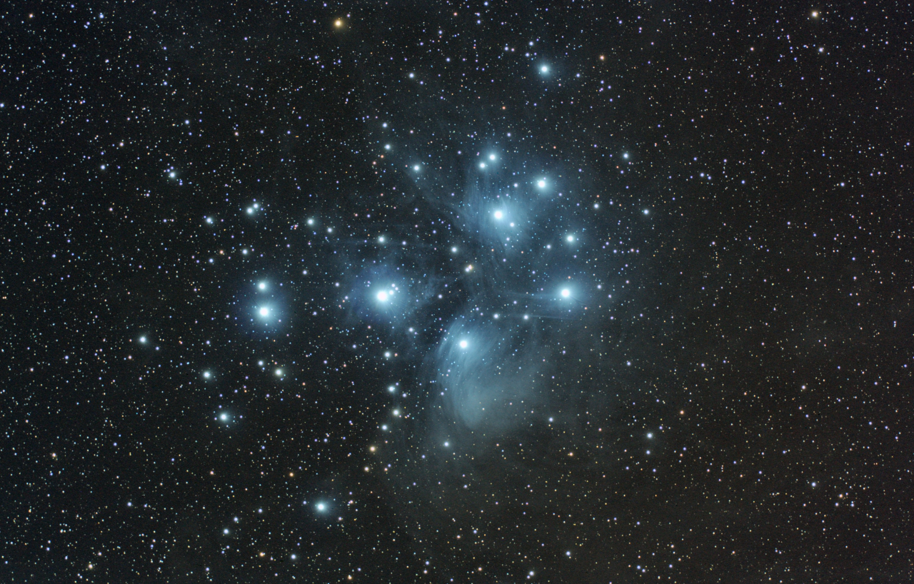 Astronomia Amatorska: The Pleiades (M45) (Seven Sisters) (Subaru)
