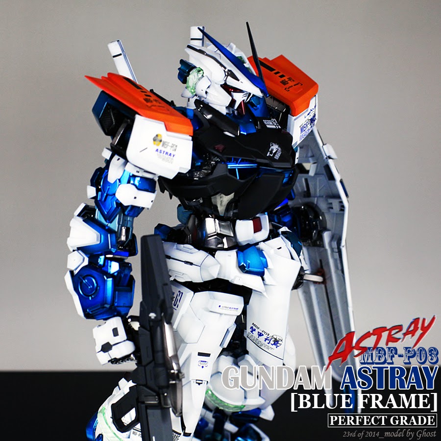 GUNDAM GUY: PG 1/60 MBF-P03 Gundam Astray Blue Frame - Customized Build