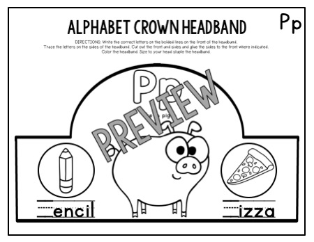 Emily Jane Creates: CROWN HEADBANDS-Alphabet, Blends, Digraphs, Magic e ...