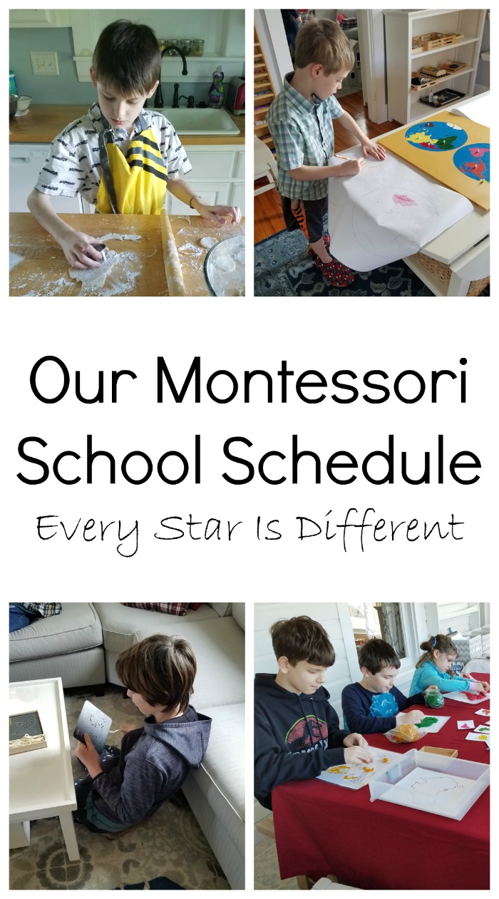 Our Montessori Co-op Schedule - Every Star Is Different